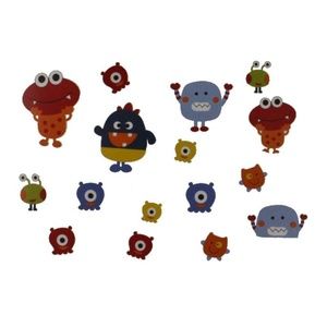 Graco | Wall Decor | Graco Baby Monsters Wall Decals Removablereusable ...